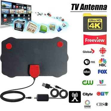 Tebru Digital TV Antenna Key 100+ Free TV Channels TV Digital Indoor ...
