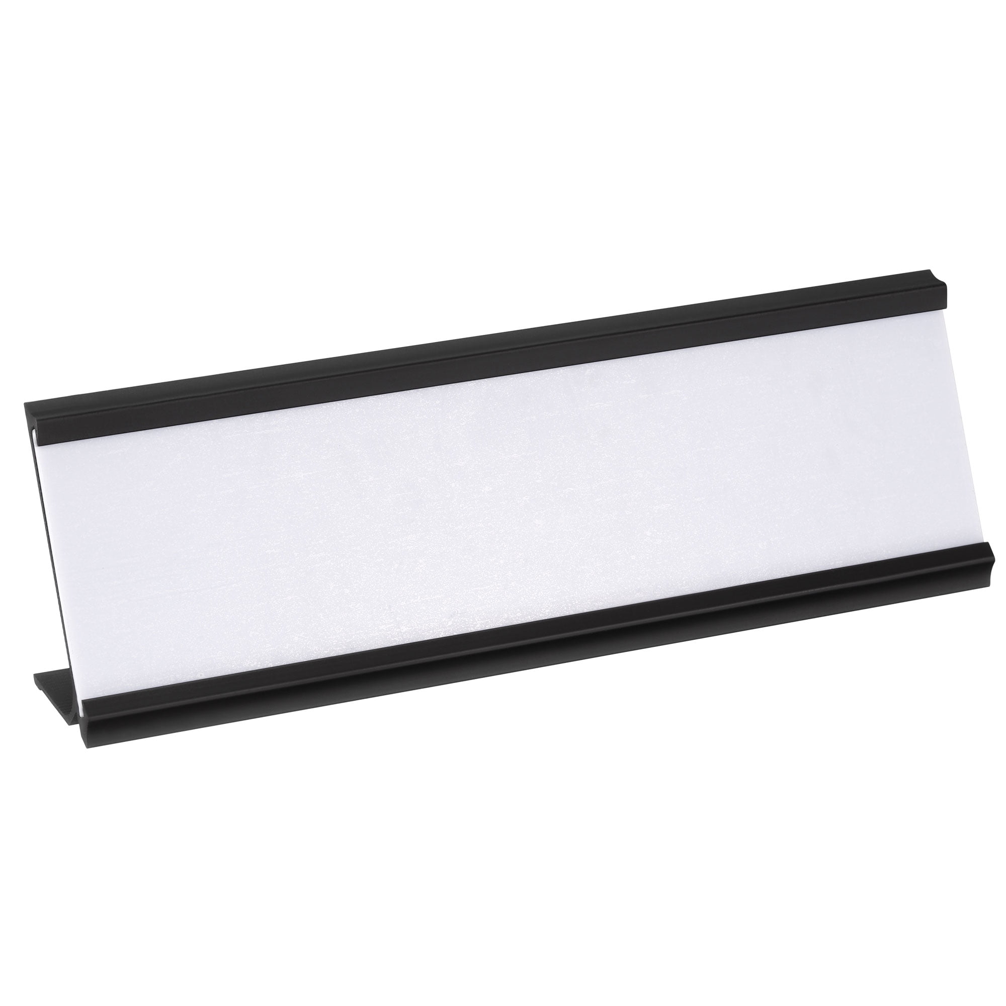 2x7inch Aluminum Name Plate Holder, with White Blank Engraved Name ...