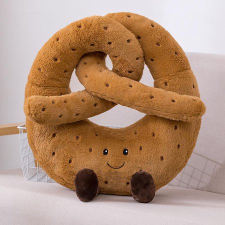 FANCEYE,Cute Pretzel Crossant Toast Bread Food Plush Toy Stuffed ...
