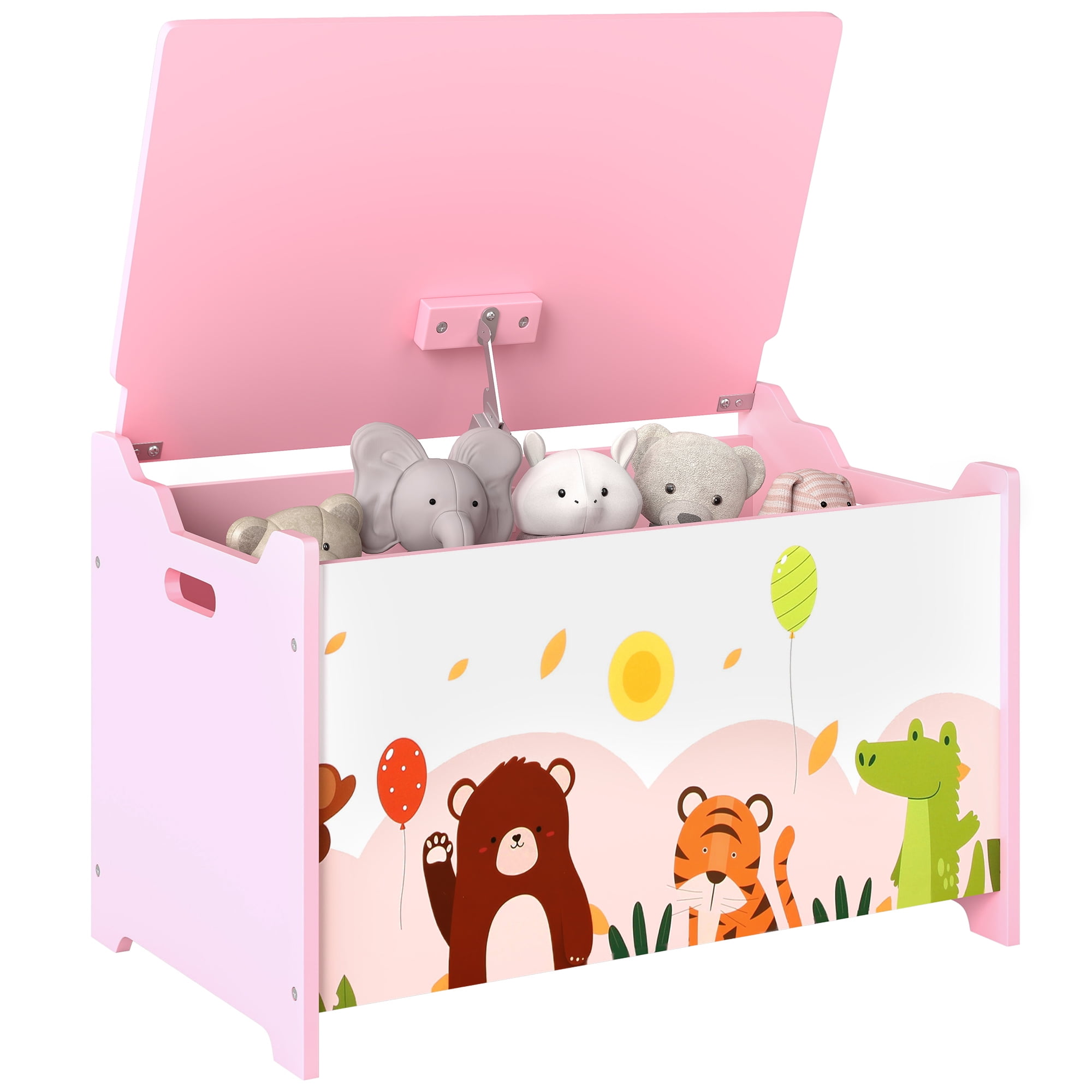 Click here for Qaba Kids Storage Chest With Safety Hinges And Fli... prices