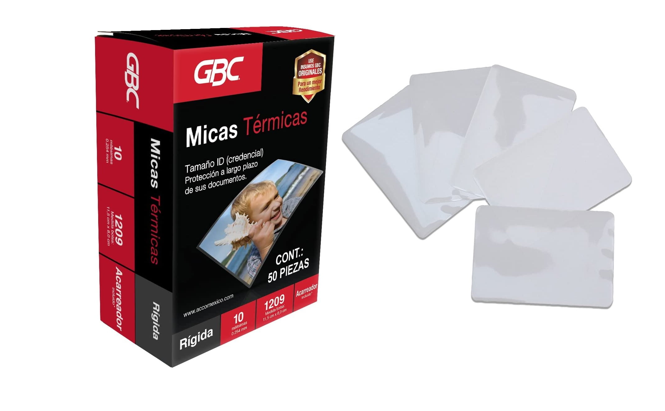 100pz Mica Termica Gbc 11.5 X 8 Cm 10 Milesimas Acco M130226 | Bodega Aurrera en línea