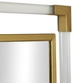DecMode 28" x 38" Gold Double Framed Wall Mirror with Acrylic Frame ...
