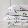 Martha Stewart Tea Rose White & Pearl Peach & Pink Clay Twin Duvet ...