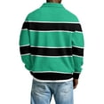Big and Tall Polo Shirts for Men Long Sleeve Waffle Knit Color Block ...