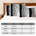 Black Leopard Print Throw Pillow Covers 18 x 18 Inch Pillow Covers Set ...