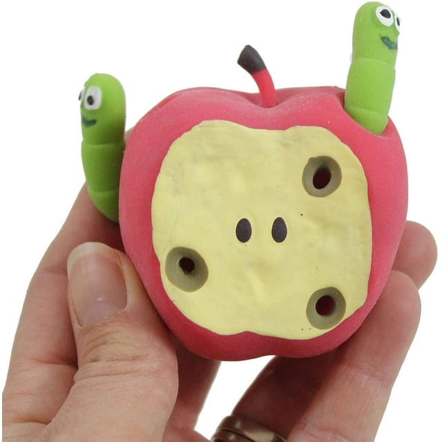 Apple with Worms - Peek a Boo Stretchy Fidget Toy - Soothing Calm ...