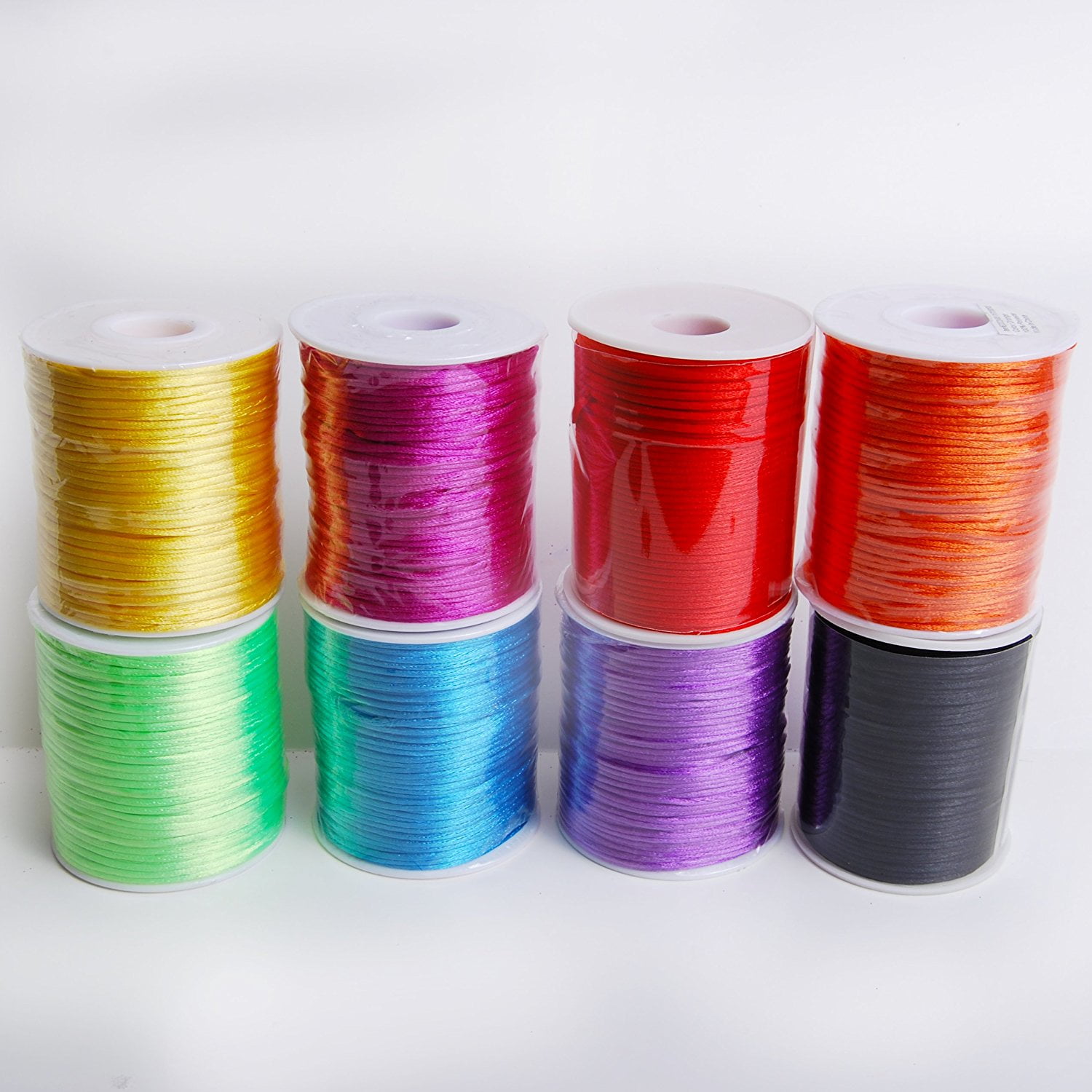 2mm x 100 yards Rattail Satin Nylon Trim Cord Chinese Knot - Walmart.com