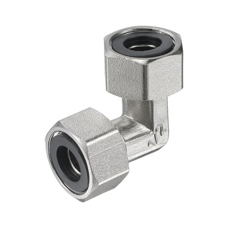 Pipe Fitting Elbow G1/2 Female Thread 2 Way L Shape Hose Connector ...