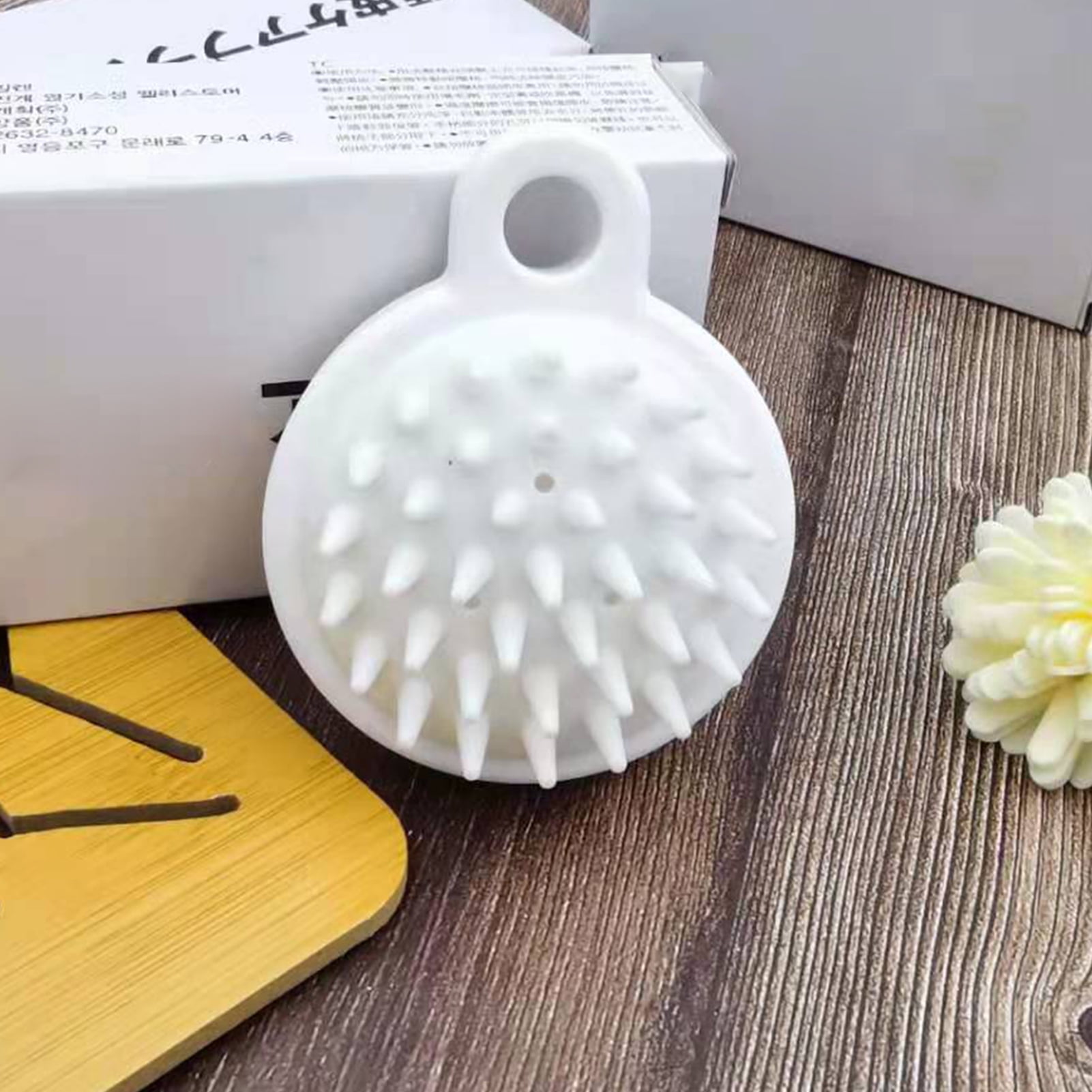 Wirlsweal Shampoo Brush Reusable Flexible Soft Bristles Hanging Hole ...