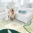 Moynesa 8'x10' Machine Washable Area Rugs,Green Non-Slip Large Living ...