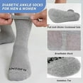 AMITOFO Healthy Diabetic Socks for Men & Women, Wide, Anti-Blister ...