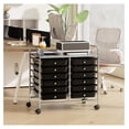 12-Drawer Rolling Storage Cart - Mobile Utility Cart with Wheels for ...