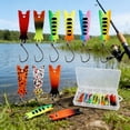 10Pcs Colorful Metal Jigs Spoon Lures Set Trout Fishing Spoon Lures ...