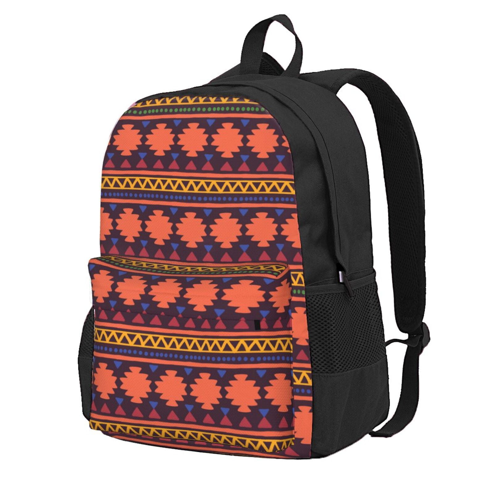 XMXY African Style Decor Backpack Laptop Bag for Women, School Bookbag ...