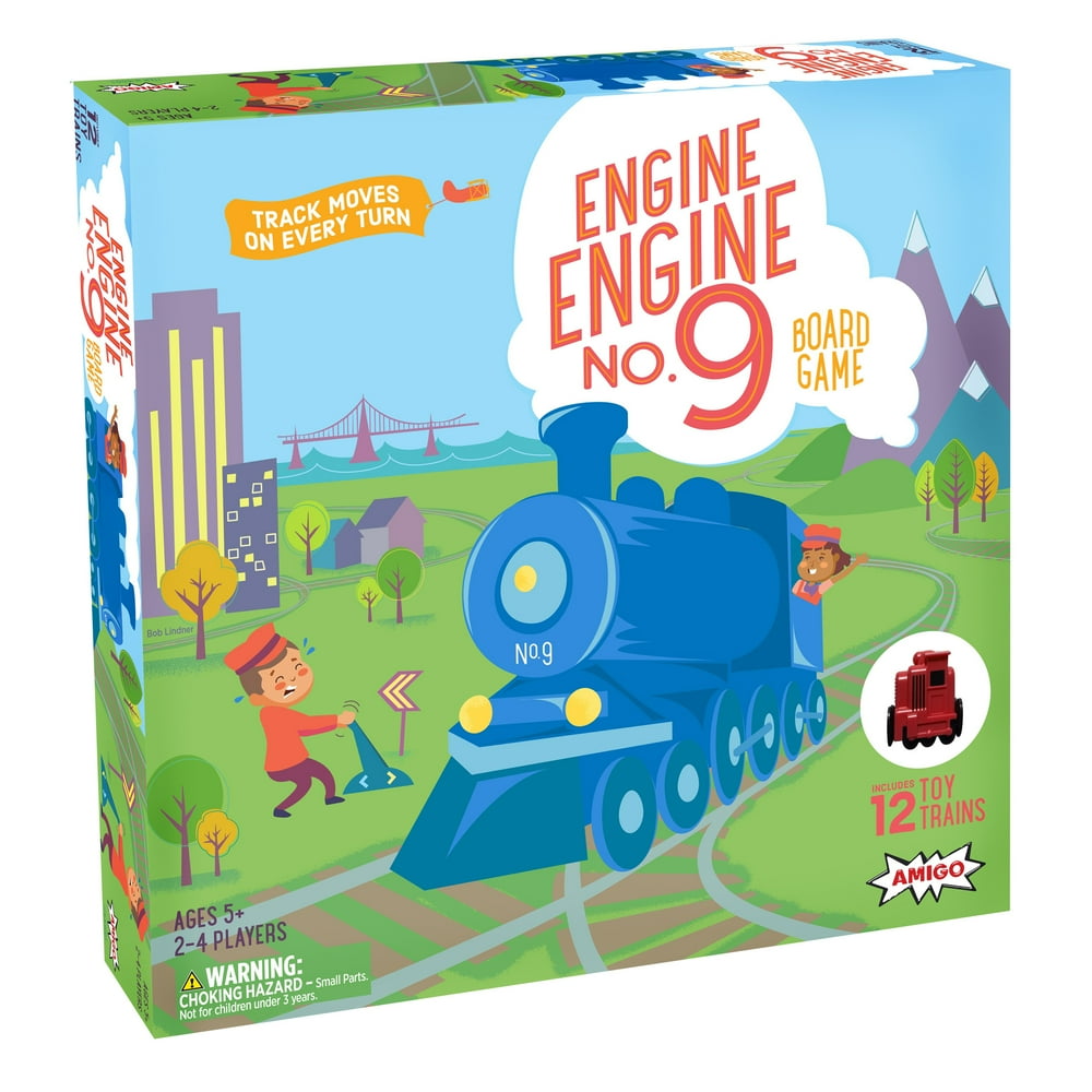 Engine, Engine No. 9 Kids Game with 12 Toy Trains - Walmart.com ...