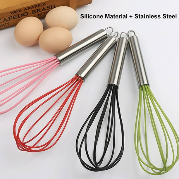 Manual Egg Beater Stainless Steel Silicone Balloon Beater; Kitchen ...