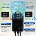 Aquarium Heater,Submersible Fish Tank Heater with External Digital ...