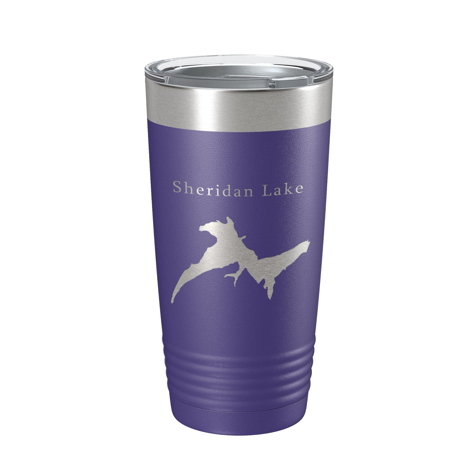 Sheridan Lake Map Tumbler Travel Mug Insulated Laser Engraved Coffee ...