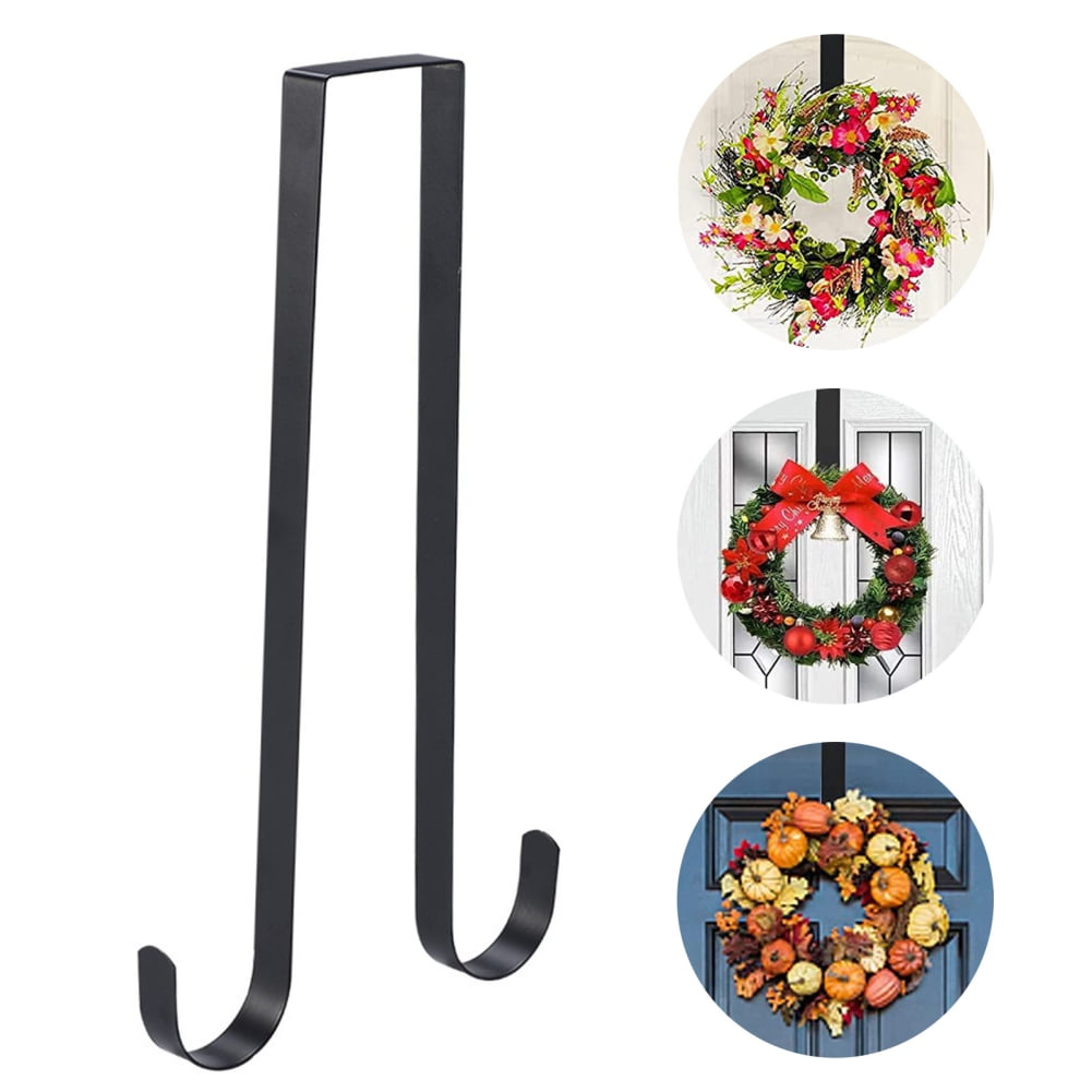 12 Inches Double Side Wreath Hanger Christmas Wreath Hook Metal Over ...