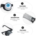3pcs Scary Eyeball Glasses for Halloween Made of Safe Plastic Black ...