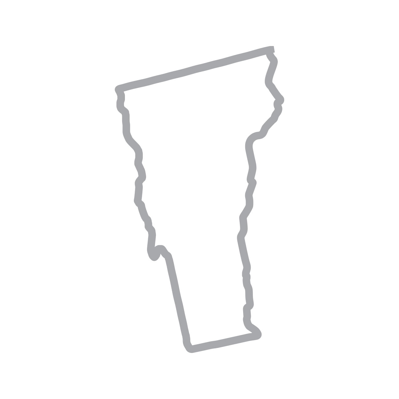 Vermont Outline Sticker Decal Die Cut - Self Adhesive Vinyl ...