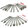 20pc Portable Steel Milling File Drill Bit Wood Set Carving Rasps ...