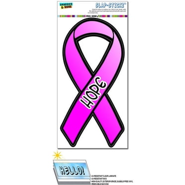 Pink Ribbon Breast Cancer Awareness Find A Cure Automotive Car Window ...