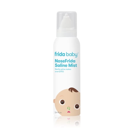 NoseFrida Saline Mist by Frida Baby Saline Nasal Spray to Soften Nasal ...