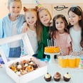 6PCS Cupcake Boxes, Hold 12 Count Cupcake Containers with Window ...