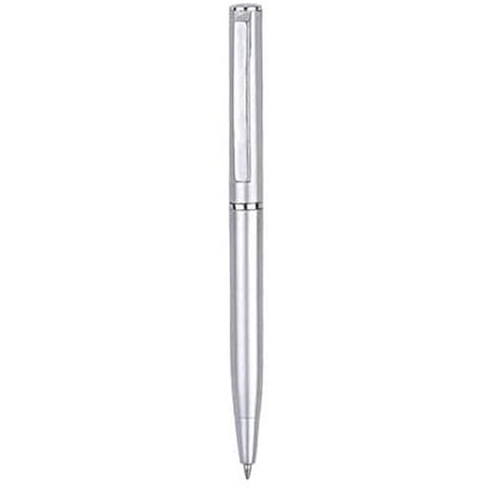 Silver Ball Point Pen Stainless Steel Rod Rotating Metal Ball Point Pen ...
