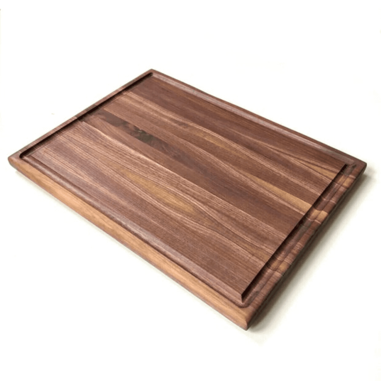 Large Black Walnut Cutting Board with Juice Groove and Built in Handles ...