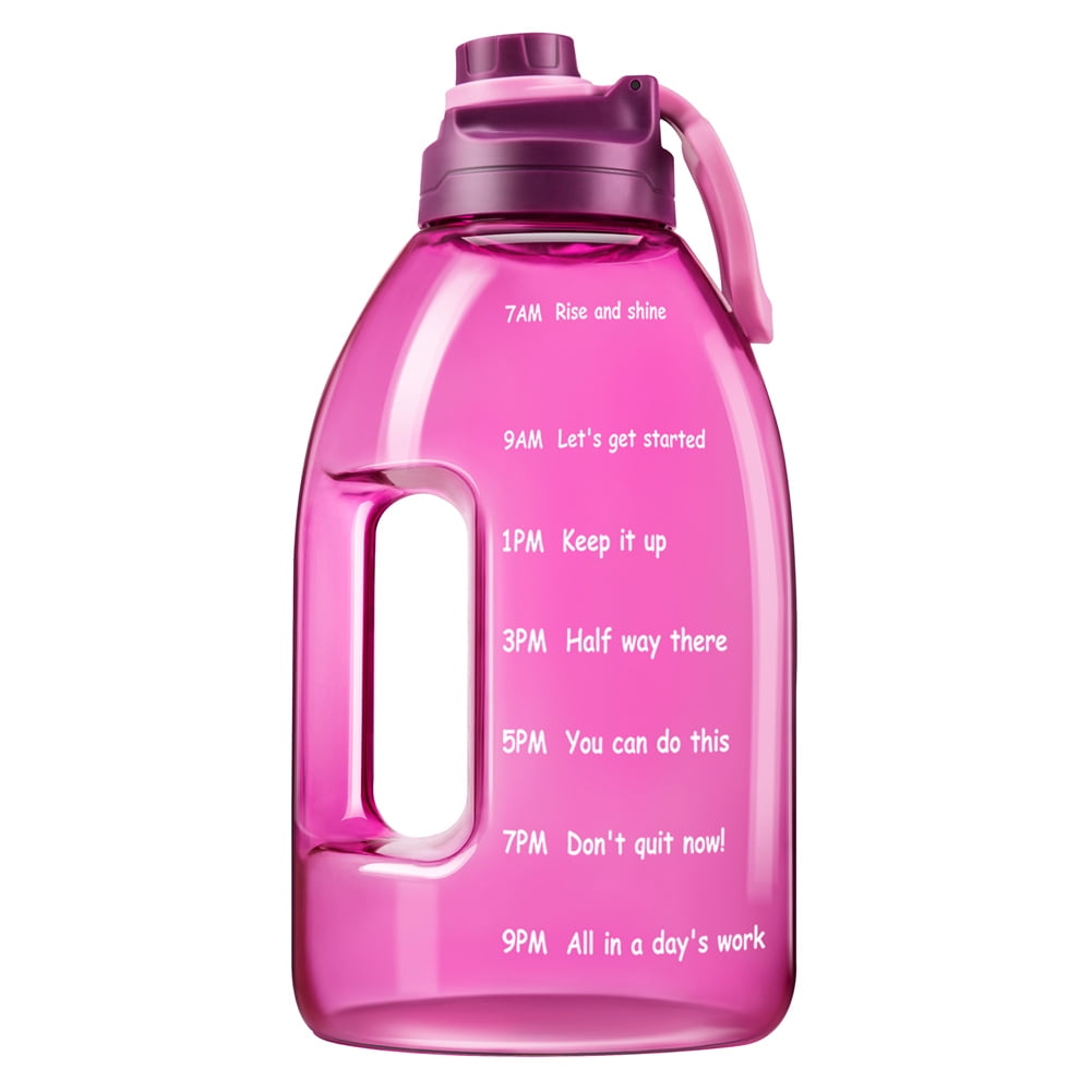 D05 1 Gallon Large Capacity Graduated Water Bottle Reusable Time Stamps ...