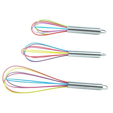 PIPETPET Whisks for Cooking (Upgraded) Silicone Mini Whisk 2 Pack 10 ...