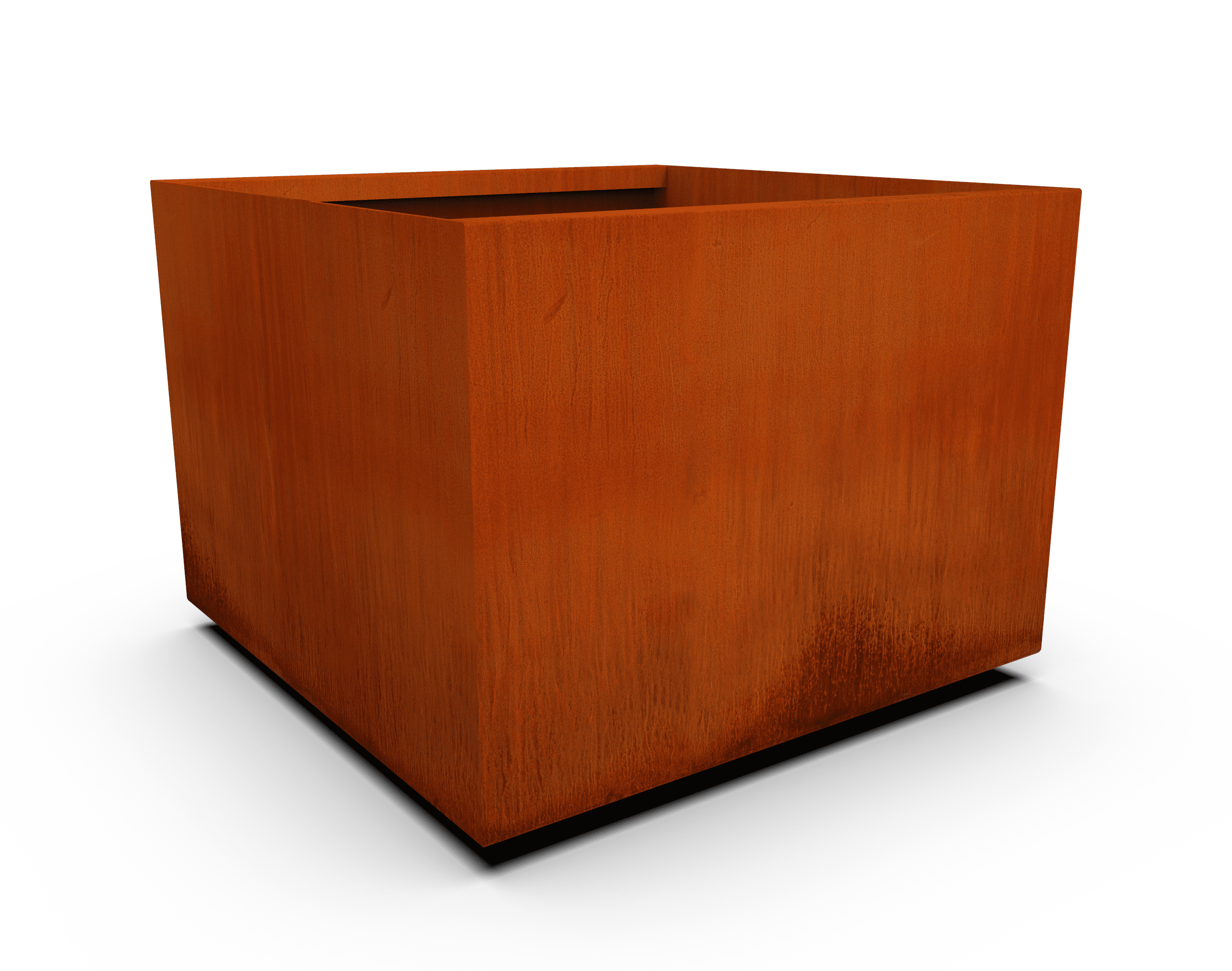 PLANTERCRAFT Corten Steel metal planter box, Square & Cube sizes ...