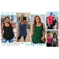Moshu Summer Womens Tank Tops U Neck Casual Flowy Sleeveless Shirts For