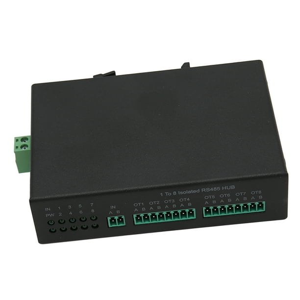 Serial RS232 RS485 RS422 to Fiber Converter, 1 to 8 RS485 Splitter HUB ...