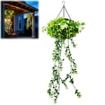 Waterproof IP65 Solar Garden Hanging Light, Milan Grass Ivy String ...