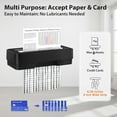 Paper Shredder for Home Use, 8-Sheet StripCut Office Shredder, CD ...