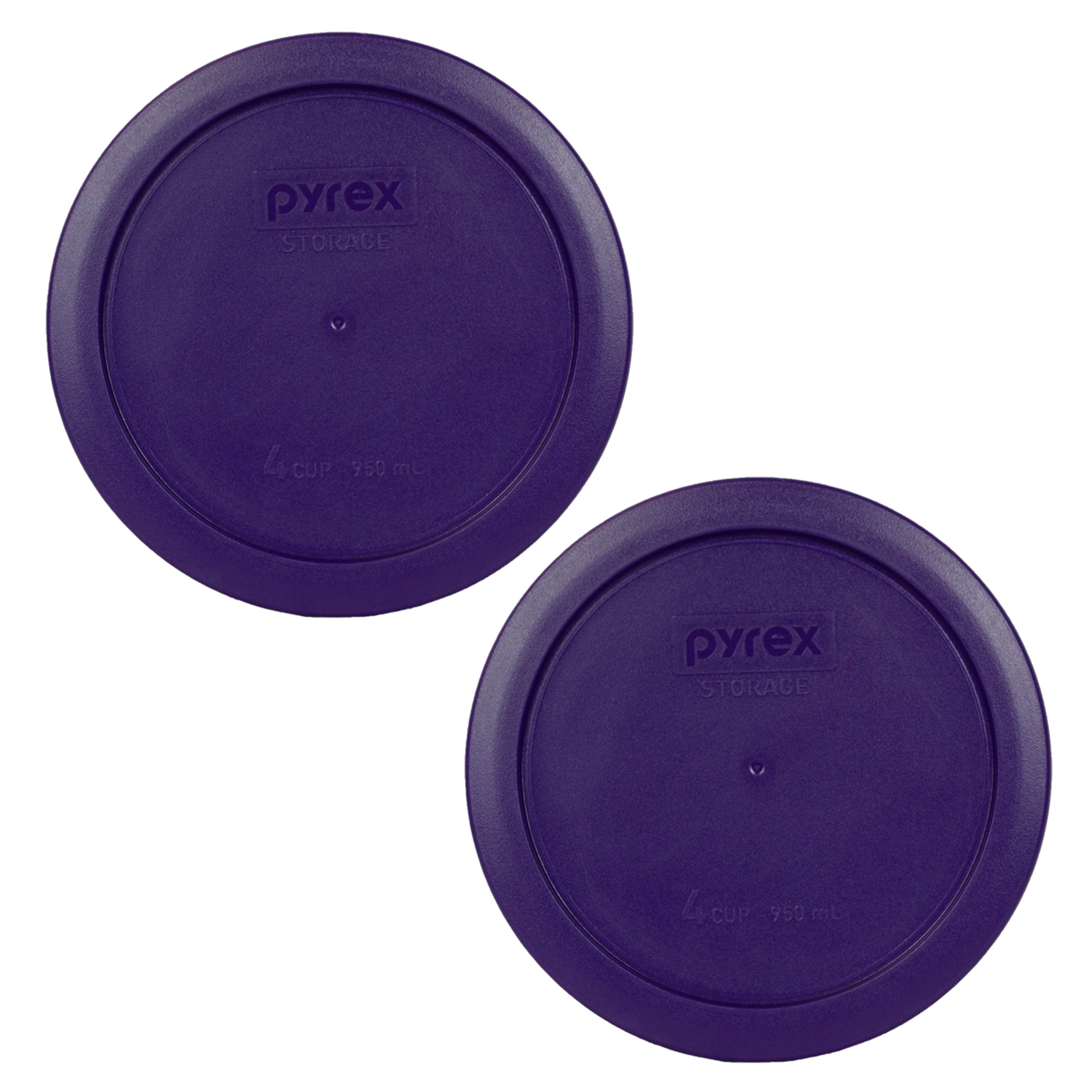 Pyrex Replacement Lid 7201-PC 4-Cup Plum Purple Plastic Cover 2-Pack ...