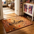 250th Anniversary Independence Day Doormat, Imitation Coir Entryway ...