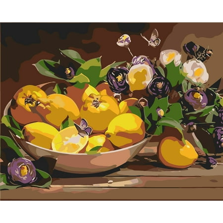 DIY Oil Painting Fruit Visual arts Plant Petal Serveware Still life ...