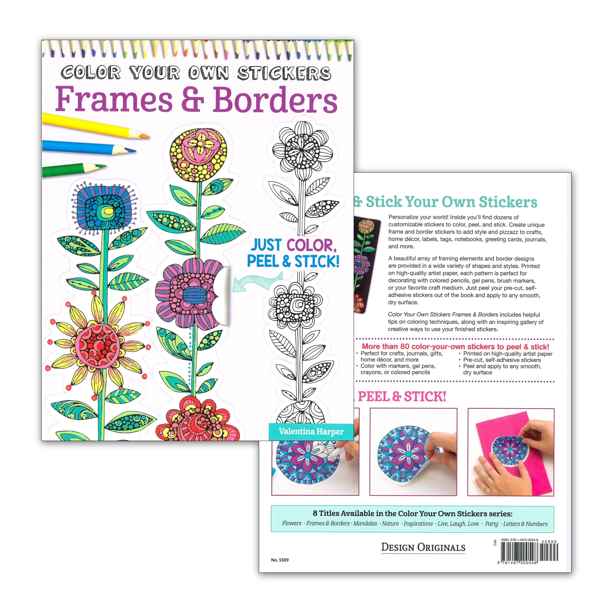 Color Your Own Sticker Books from Craft County - Color, Tint, Paint ...