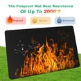 Large 76 x 52 Under Grill Mat for Outdoor Grill, Double-Sided Fireproof ...