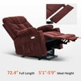 MCombo Regular Power Lift Recliner Chair with Extended Footrest for ...
