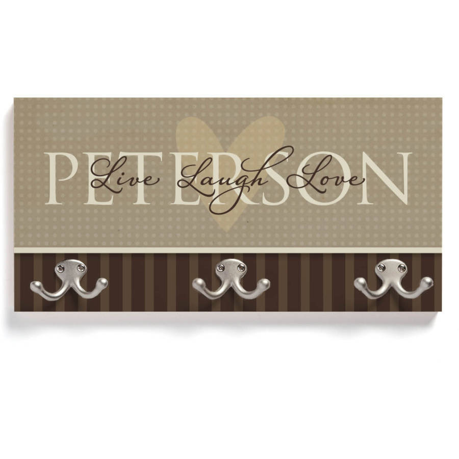 Personalized Live, Laugh, Love Coat Hanger - Walmart.com