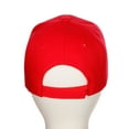 D&I Basic Baseball Cap Adjustable Closure Curved Visor Hat-Red ...