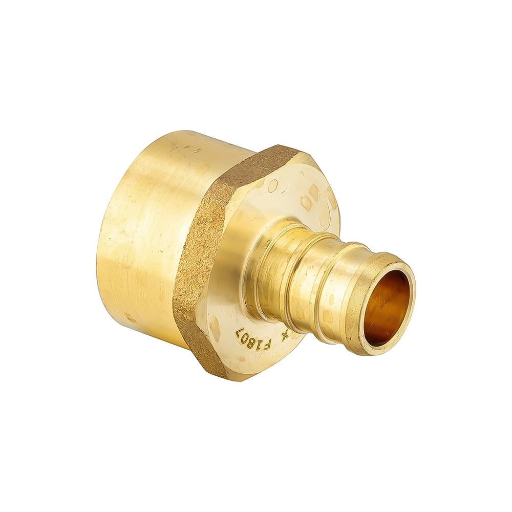 Thrifco 7910075 3/4" x 3/4" Brass Adapter F1807 x FPT Lead Free - PEX ...
