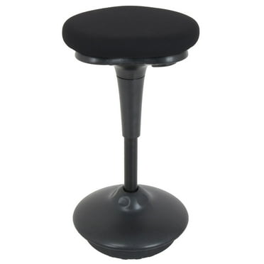 Storex Backless Plastic Wiggle Stool, Adjustable 12-18 inch Seat Height ...