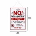 Double Sided Reversible Metal Yes No Play Door Sign, Kids Quiet Time Do ...