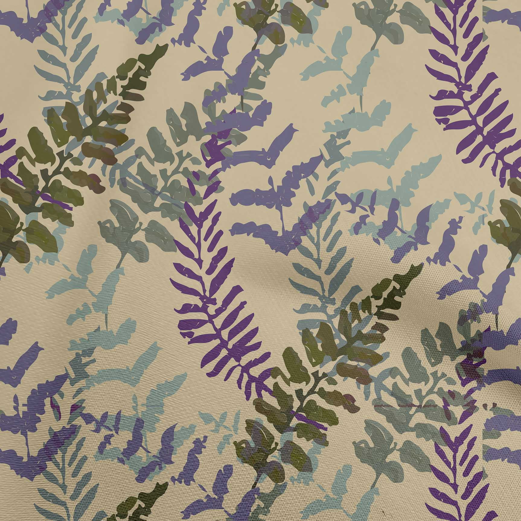 oneOone Velvet Light Brown Fabric Ocean Underwater Life Dress Material ...